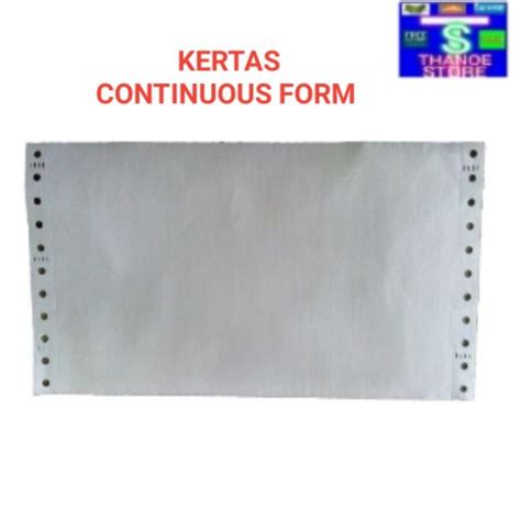 Kertas Continuous Form Cetak Struk Dll Lazada Indonesia