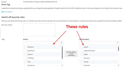 Plesk Mod Security Web Application Firewall Comodo Rules Explained Michael Kubler