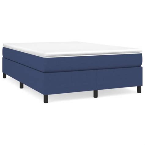 Sommier Ressorts De Lit Bleu X Cm Tissu Salalis Dp Cdiscount Maison