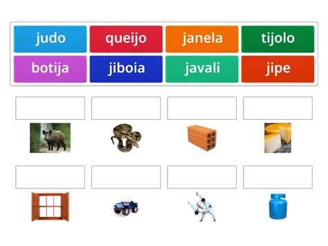 A Letra J Ja Je Ji Jo Ju Permainan Pencocokan