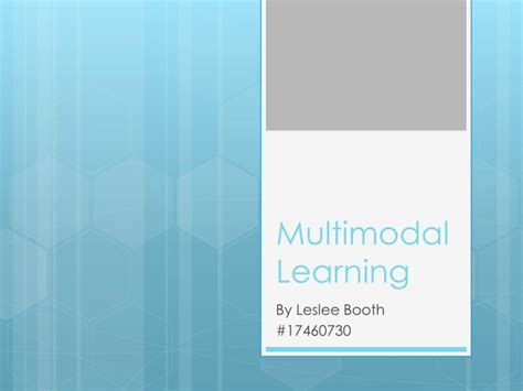 Ppt Multimodal Learning Powerpoint Presentation Free Download Id5371447