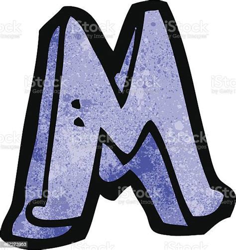 말풍선이 있는 알파벳 M 거친에 대한 스톡 벡터 아트 및 기타 이미지 거친 귀여운 그리기 Istock