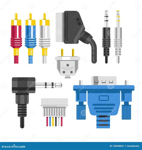 Cable And Connector Adapter And Plug Technology Devices Connection