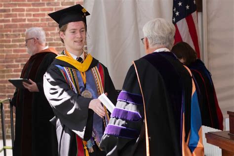 Valedictorian Matt Gunn 24 Awarded Murray Medal Randolph Macon College