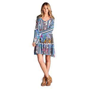 Velzera Dresses Velzera Paisley Bell Sleeve Dress Poshmark