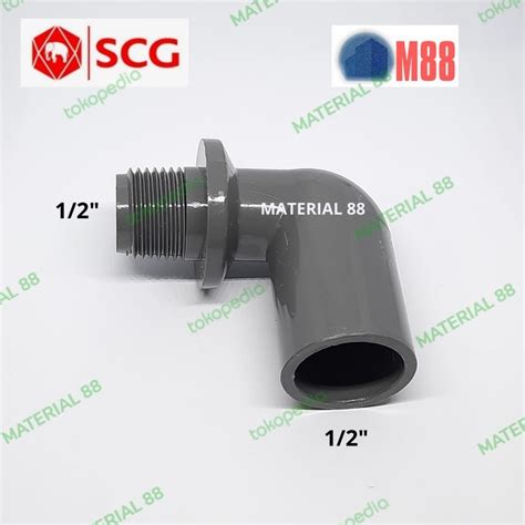Jual SCG Keni Drat Luar 1 2 Inch AW Male Elbow Knee Knie 0 5 0 5 PVC L