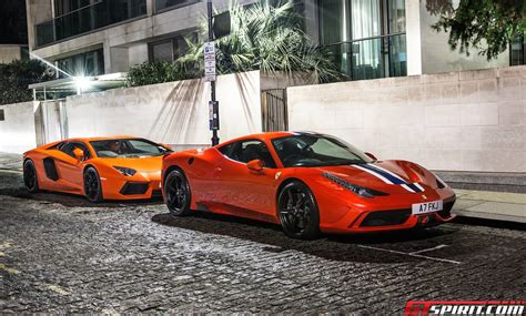 Photo Of The Day Lamborghini Aventador Ferrari 458 Speciale GTspirit