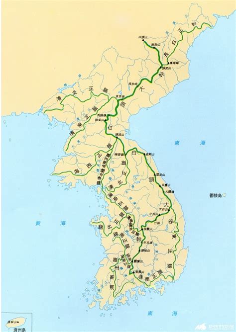백두대간 정맥 지도 네이버 블로그
