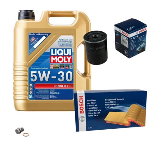 BOSCH INSPEKTIONSPAKE 5 L Liqui Moly Longlife III 5W 30 Pour Suzuki