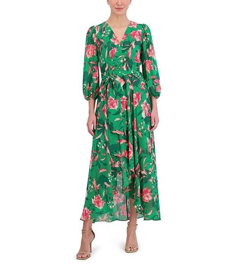 Eliza J Floral Wrap Dress Dresses Images 2024