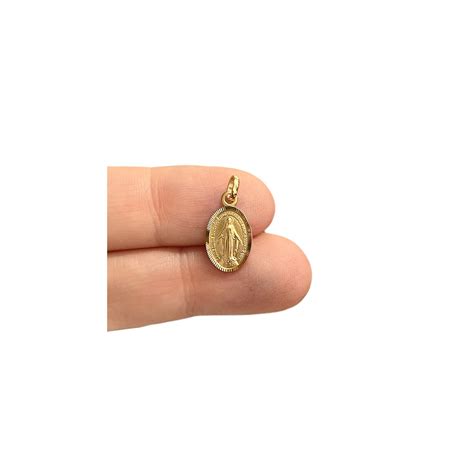 Medaglia Miracolosa In Oro 18 Carati Originale