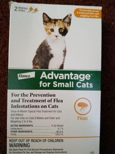 Advantage Topical Flea Prevention 2 Monthly Treatments For Large Cats