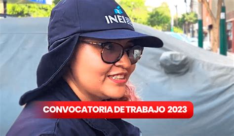 Eres Egresado Y Quieres Trabajar En El INEI Estas Son Las Convocatorias Abiertas Con Sueldos