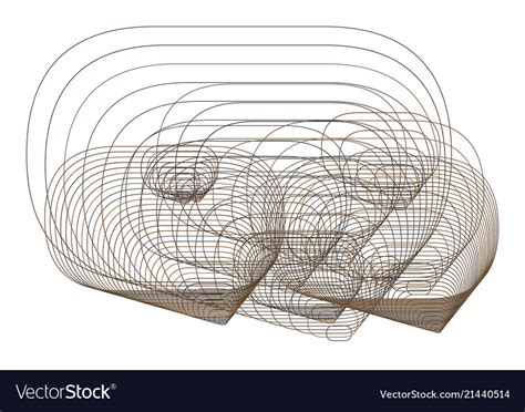 Geometric Conceptual Background Rounded Rectangle Vector Image