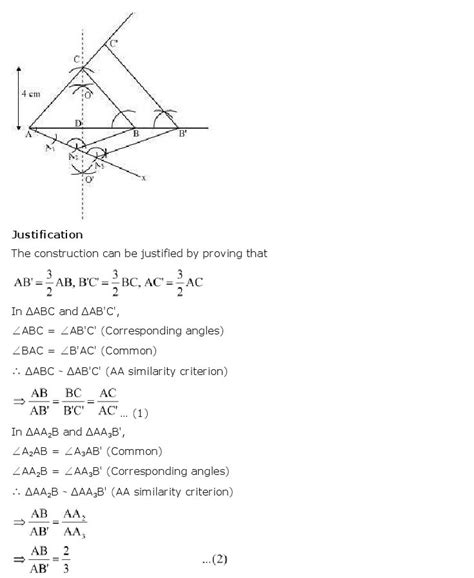 Constructions Class 10 Mathematics Ncert Solutions