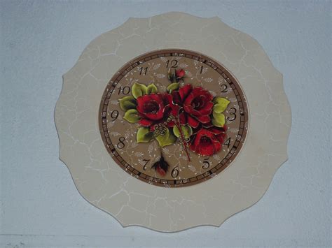 Criartts Artesanatos em MDF RELÓGIO DE PAREDE