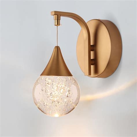 Sedelan Modern Crystal Bubble Wall Sconce 5w Dimmable Indoor Led Wall Sconces Bubble Globe