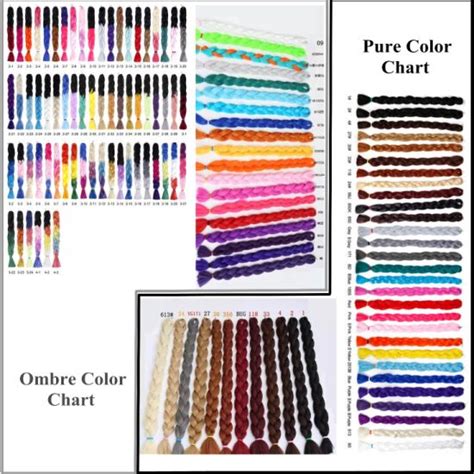 Xpression Ultra Braid Color Chart A Visual Reference Of Charts Chart