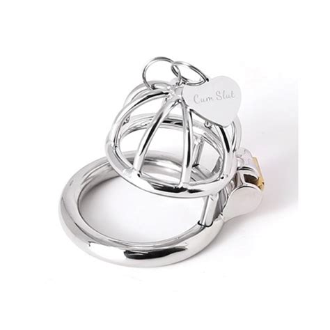 Tiny Lockable Steel Chastity Cage