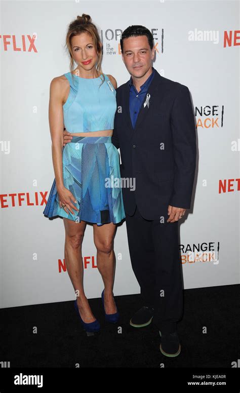 New York Ny June 16 Alysia Reiner David Alan Basche Attends The Orange Is The New Black