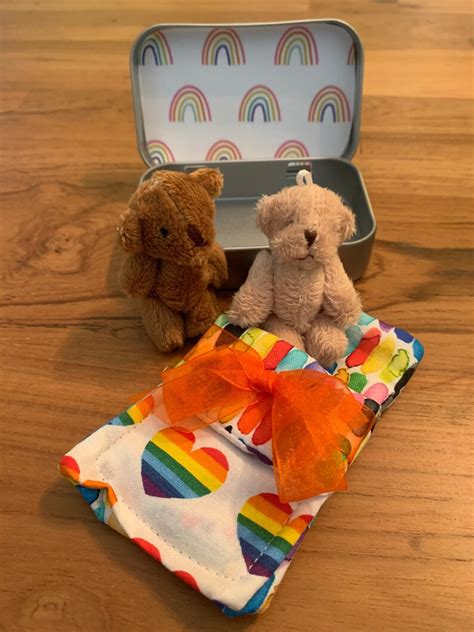 Rainbow Teddy Bear Discover The Rainbow With Pride Pocket Bear Embrace
