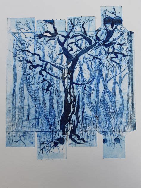 22 Ideeën Over Printmaking Trees Grafiek