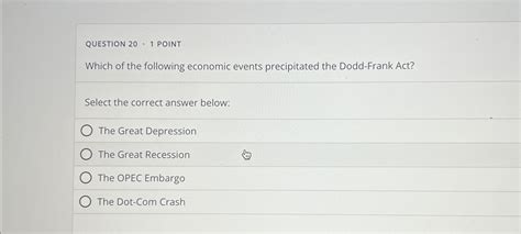Solved Question 201 ﻿pointwhich Of The Following Economic