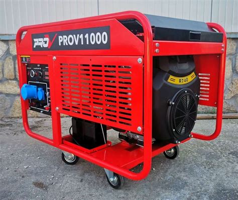 Бензинов монофазен генератор за ток 11 киловата с Ats табло Prov Вашият професионален помощник