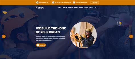 HTML5建筑建造行业公司模板 Koni