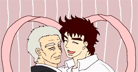 ジョジョ ジョセフ「スピードワゴンのじいさん誕生日おめでとう！」 杉田紳のマンガ 腐向け スピードワゴン ジョセフ Pixiv