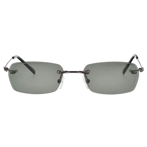 Metal Eyeglasses Frame Magnetic Clip On Rimless Optical Glasses Myopia