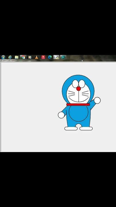 Make Doraemon In Pythonshorts Pythonprogramming Coding