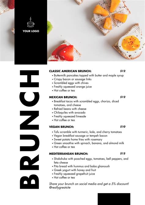 Breakfast Menu Design