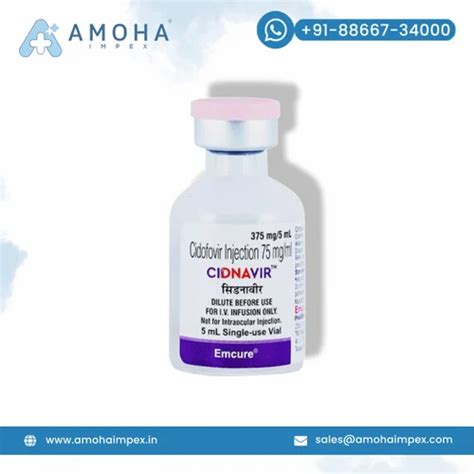 Cidofovir Cidnavir 75 Mg Injection At ₹ 53000piece Cidofovir