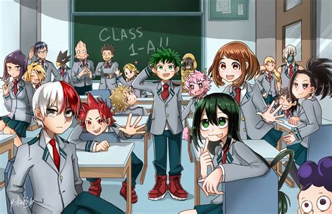 My Hero Academia Bnha Class 1 A Print Etsy