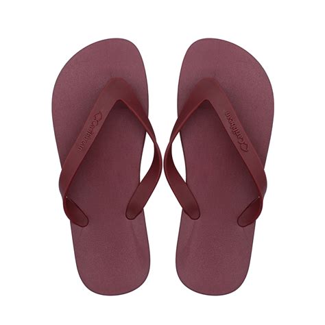 Warner Maroon Caribbean Flip Flops