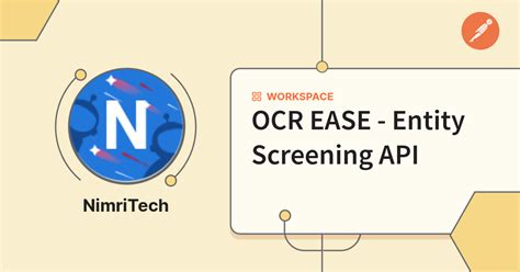 Ocr Ease Entity Screening Api Postman Api Network