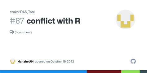 Conflict With R · Issue 87 · Cmksdastool · Github