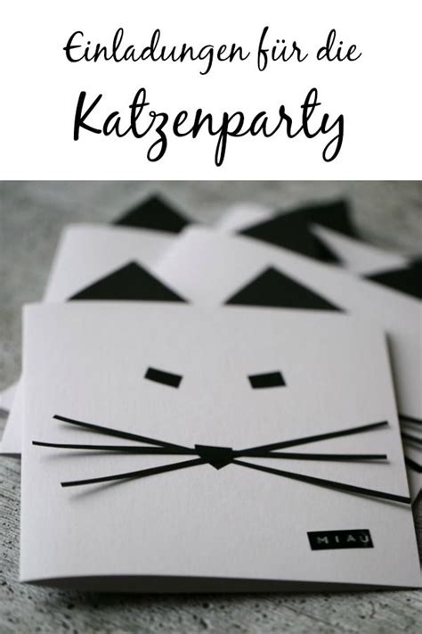 Catspiration Ideen Für Die Katzenparty Mutti So Yeah Katzen