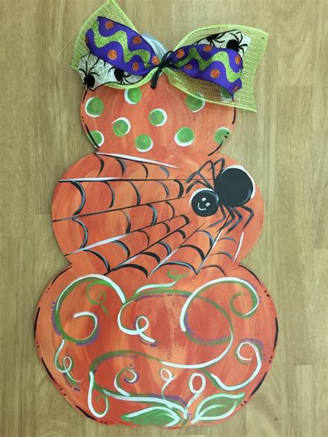 Triple Stack Pumpkin Door Hanger Fall Decor Thanksgiving Customizable