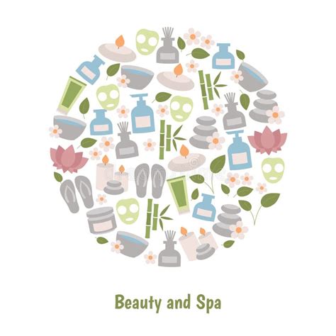 Beauty And Spa Design Concept Stock Vector Illustration Of Black