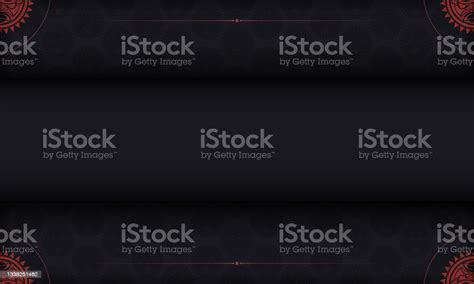 그리스 장식과 로고와 텍스트에 대한 장소와 검은 배너 템플릿 추상 패턴이 있는 엽서 인쇄 설계용 템플릿 0명에 대한 스톡 벡터 아트 및 기타 이미지 Istock