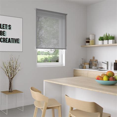 Tessuto Per Tende A Rullo Filtrante INSPIRE Canberra Grigio Argento