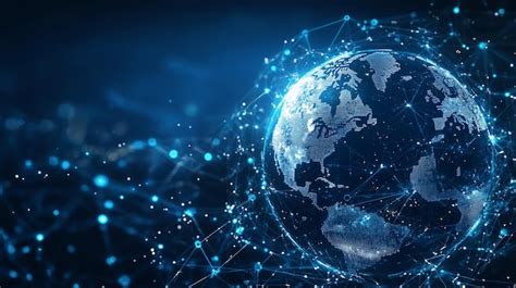 Global Digital Interconnectedness Premium Ai Generated Image