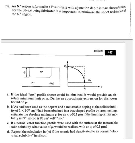 [part D Assume Electrical Solubility Of As In Si