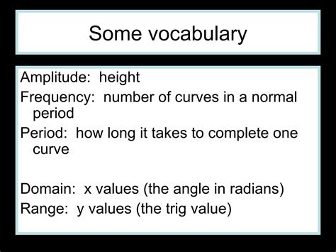 Basic Trig Graphs PPT Physics Science