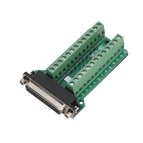 Conector De Bloque De Terminales De 25 Pines Módulo De Señal Placa De