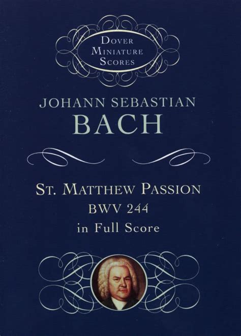 St Matthew Passion Bwv 244 Van Johann Sebastian Bach In De Stretta