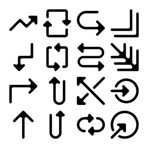 Premium Vector Set Of Arrow And Direction Vector