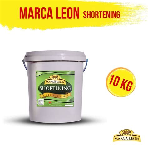 Marca Leon All Purpose Shortening 10kg Pail Shopee Philippines